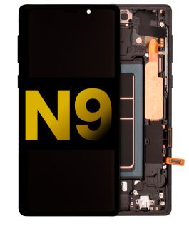 Refurbished OLED Assembly with Frame for Samsung Note 9 - Alpine White