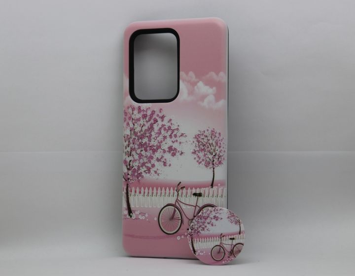 POP SOCKET CASE FOR IPHONE 12/12 PRO PINK